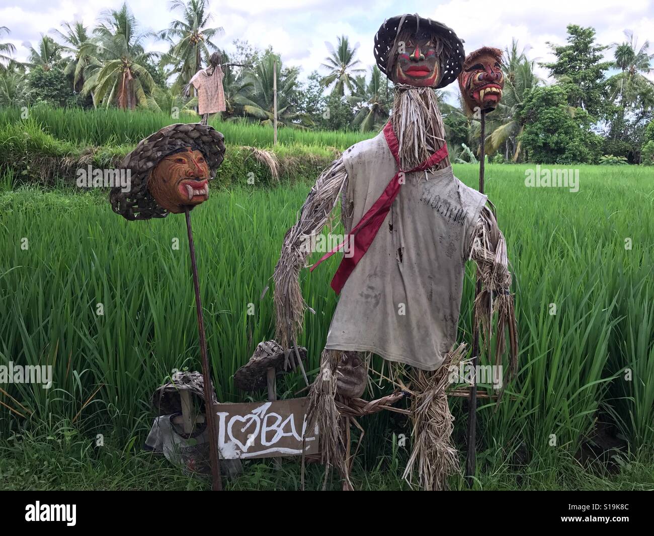 This scarecrow certainly lives up to its name, complete with mounted ...