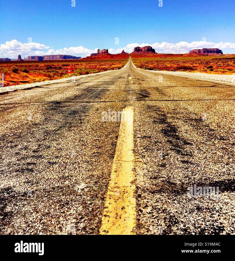 Road to Monument valley, best landscape ever! Stock Photo - Alamy