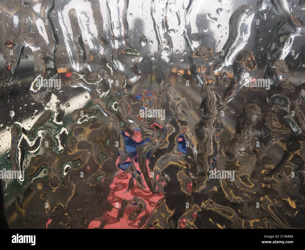 Icy window outside Union Station in Toronto while there's a Freezing ...