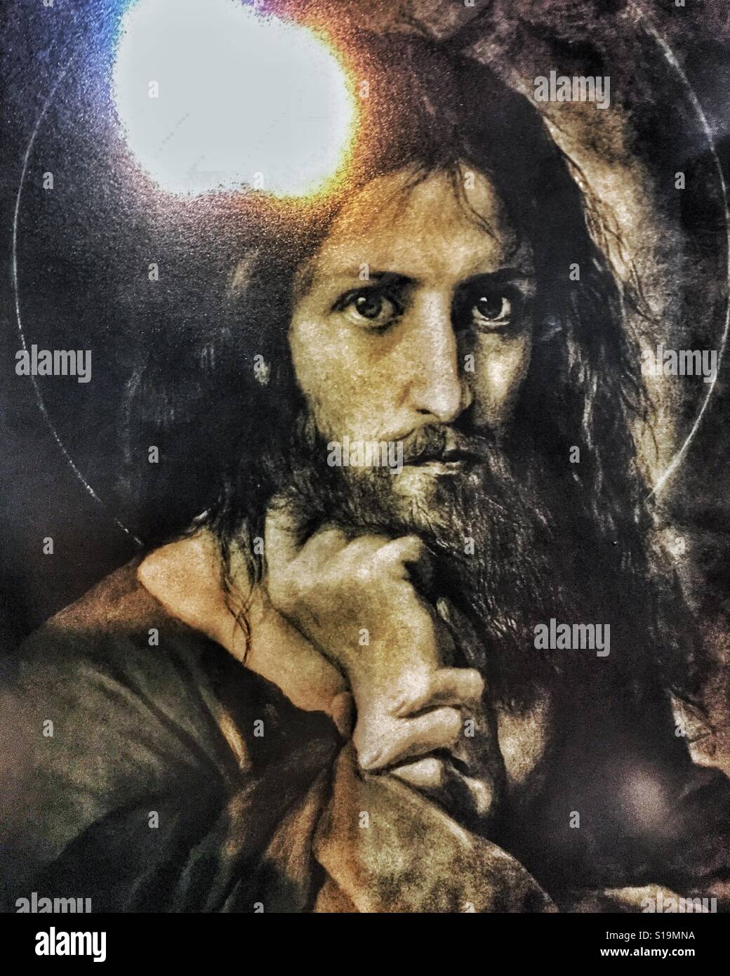 Jesus painting eyes hi-res stock photography and images - Alamy