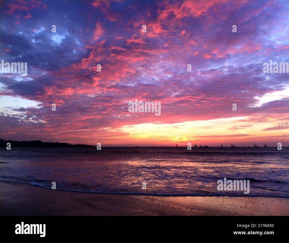 Sunset Costa Rica Stock Photo - Alamy