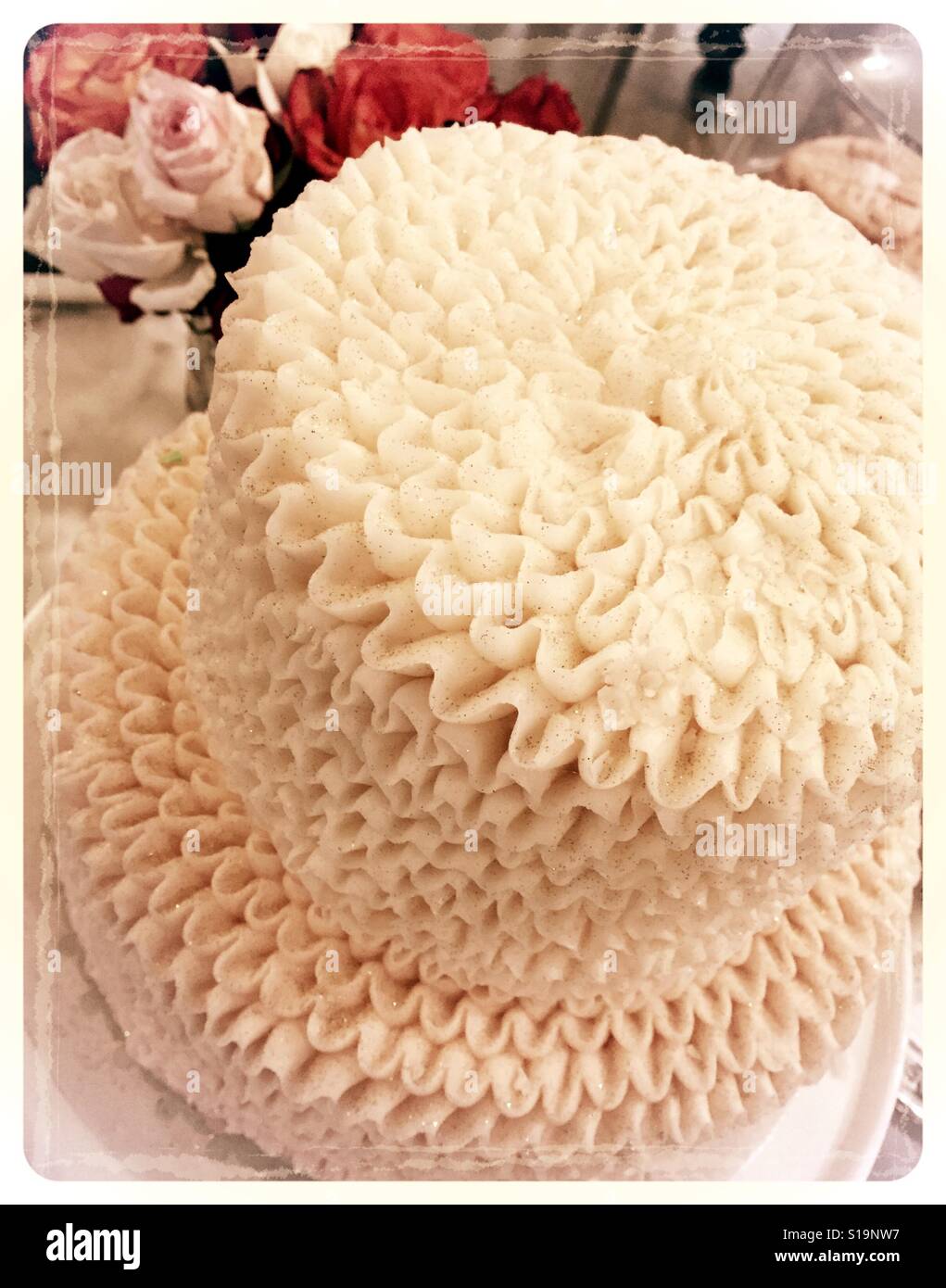 Fancy decorated cake in the bakery shop window, USA Stock Photo - Alamy