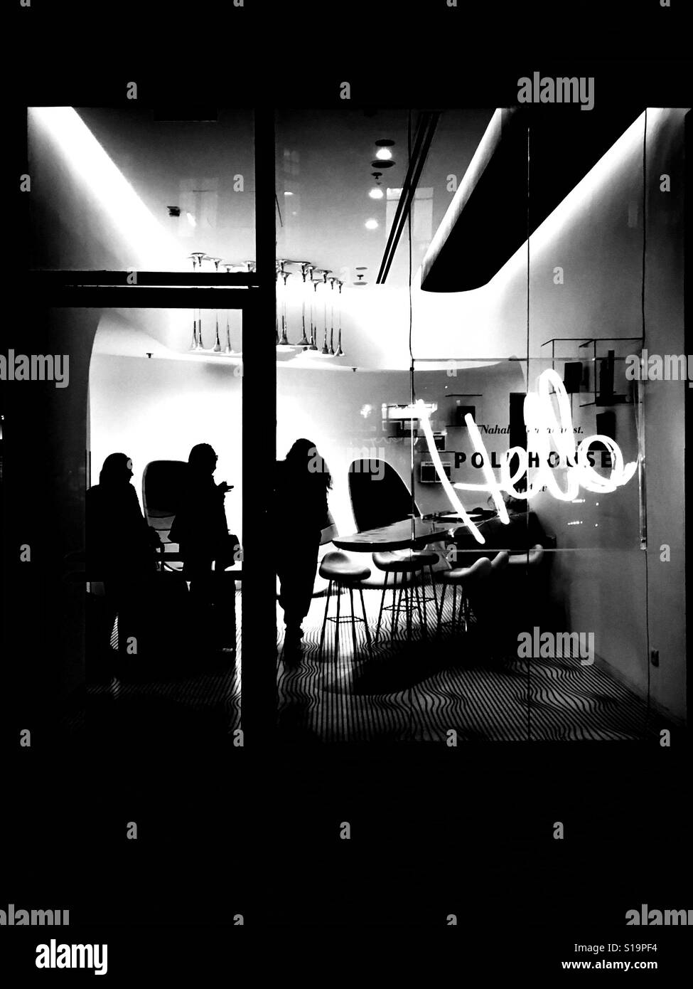 City night photo Black and White Stock Photos & Images - Alamy