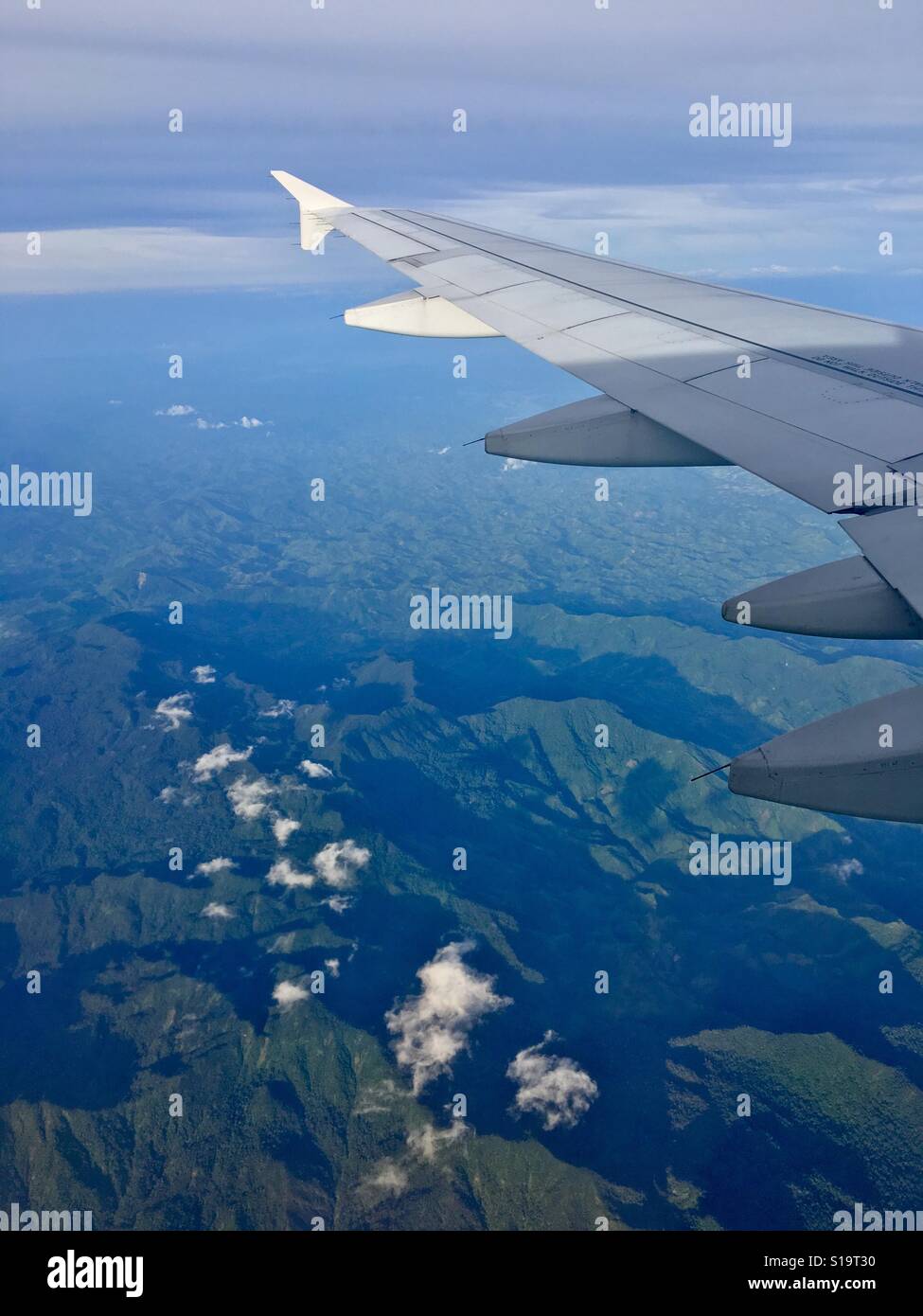 Airplane Flying Over Mountain High Resolution Stock Photography and ...