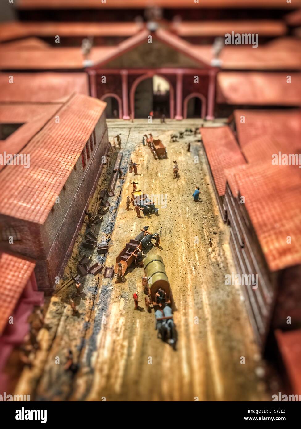 Roman street scene model Stock Photo - Alamy