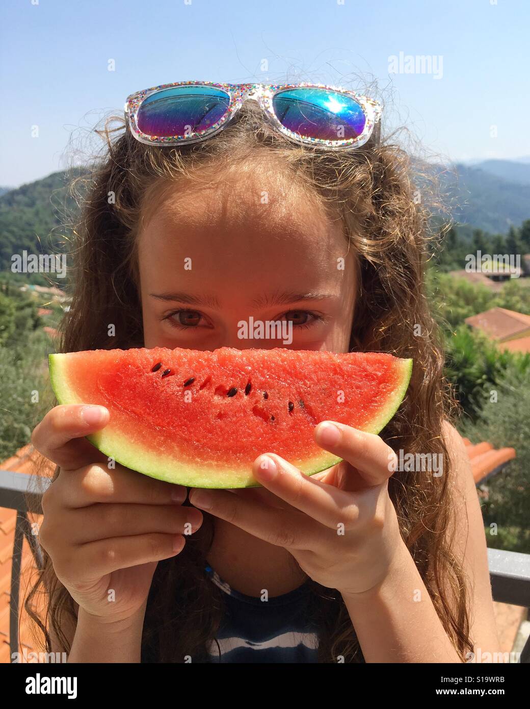 Watermelon girl hi-res stock photography and images - Alamy
