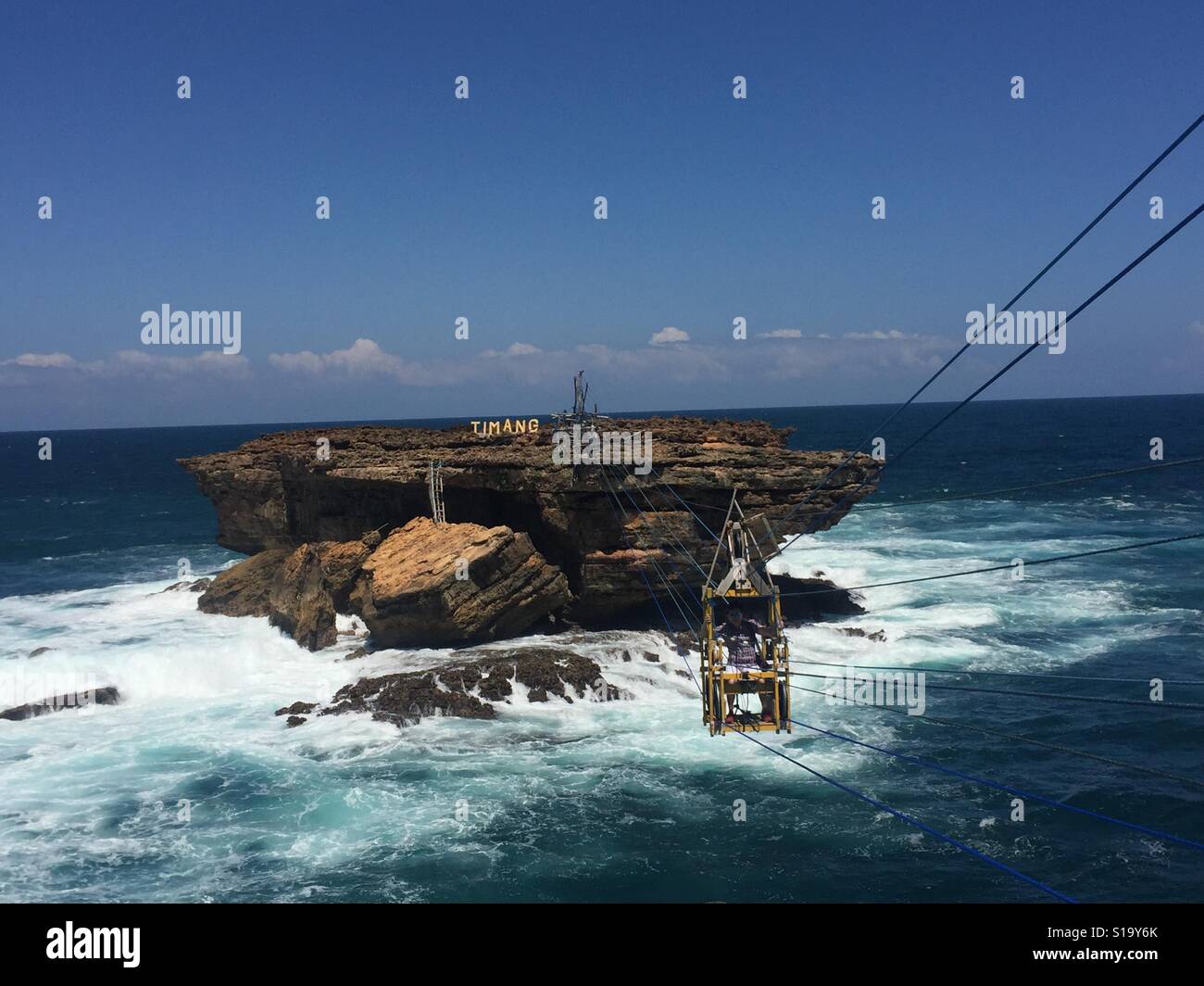 Thrilling along the thin line crossing the ocean, Yogyakarta Indonesia ...