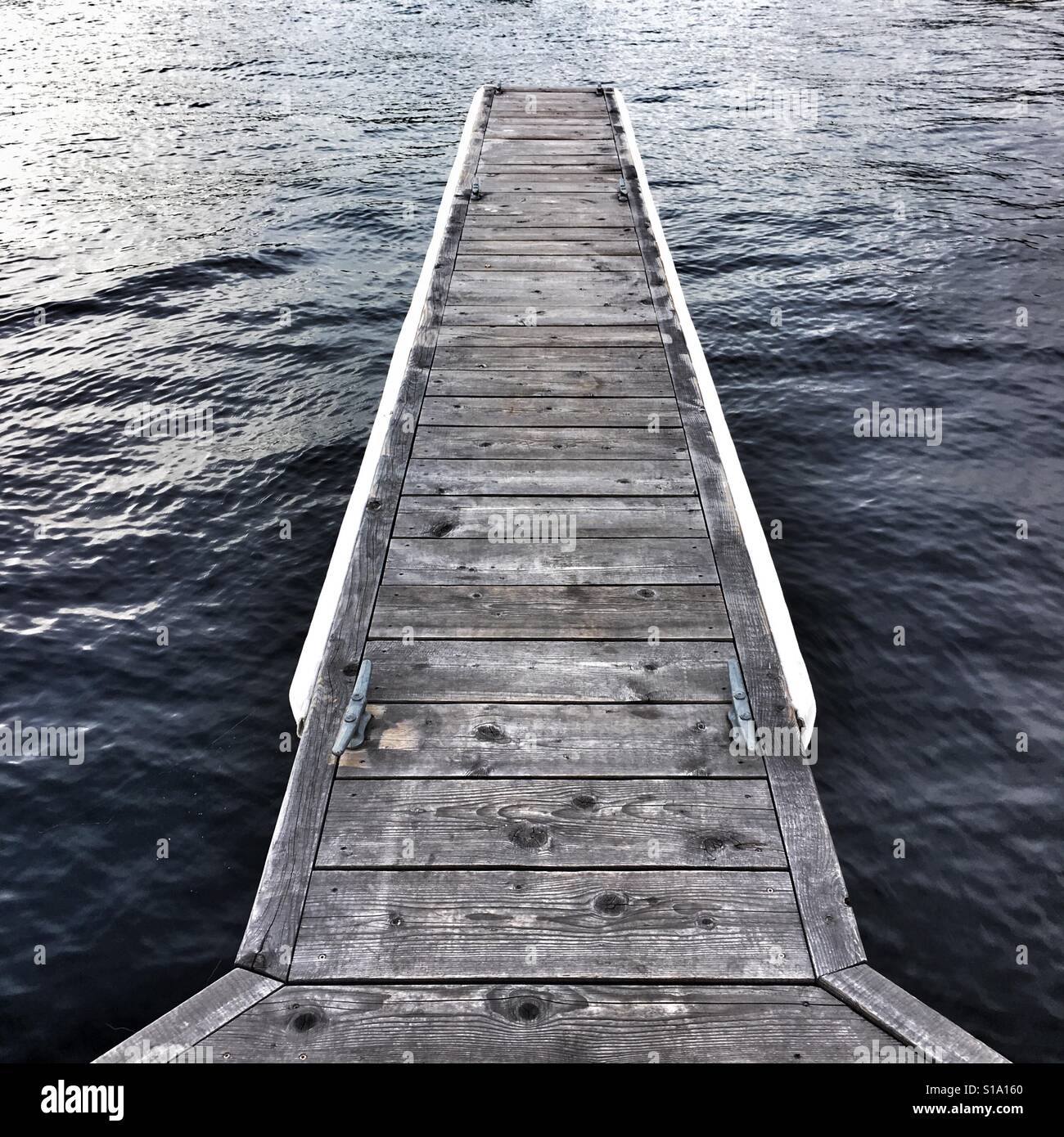 Empty jetty on sea hi-res stock photography and images - Alamy