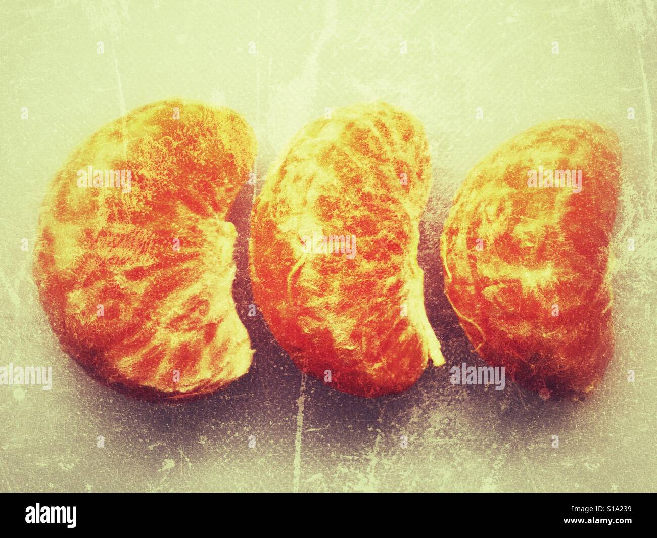 Mandarin orange segments Stock Photo - Alamy