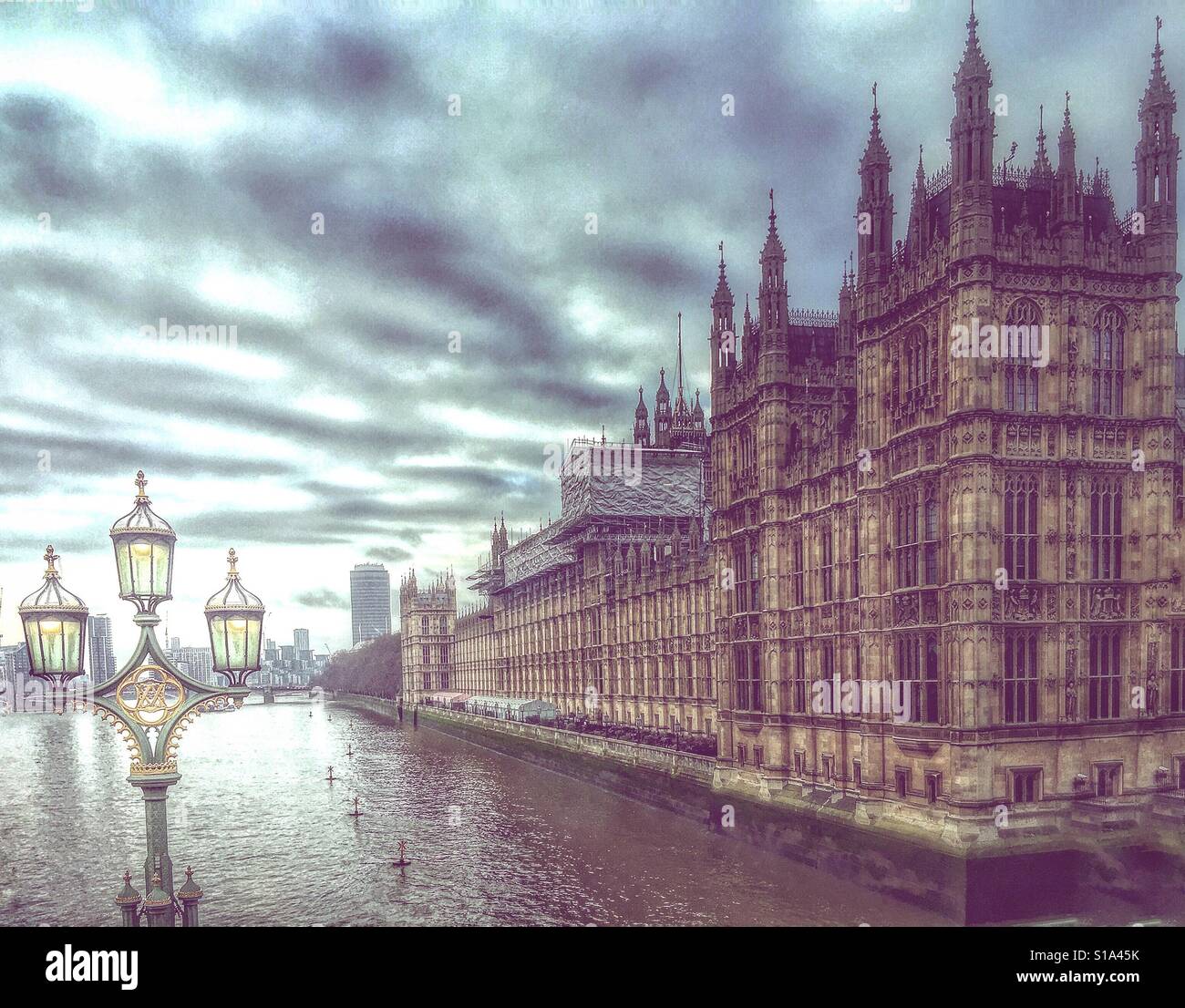 The view from Westminster bridge Stock Photo - Alamy
