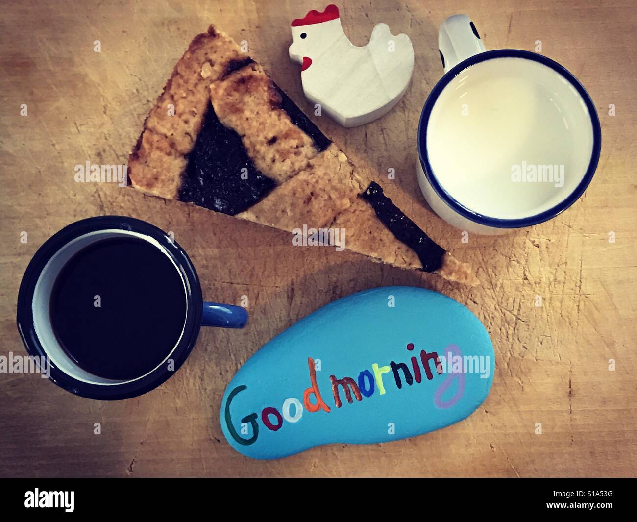 Good morning with a homemade breakfast Stock Photo - Alamy