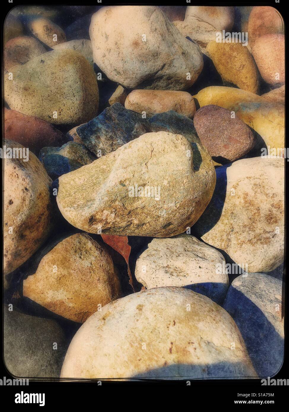 Rocks in sunlight Stock Photo - Alamy