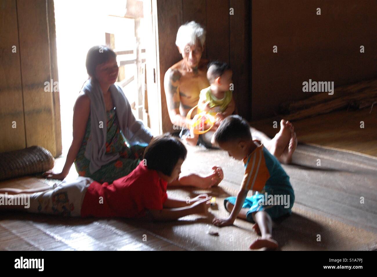Iban borneo longhouse hi-res stock photography and images - Alamy