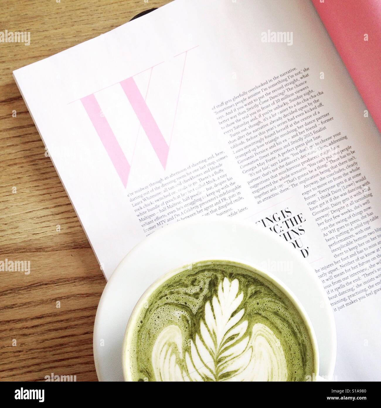 Matcha latte art hi-res stock photography and images - Alamy