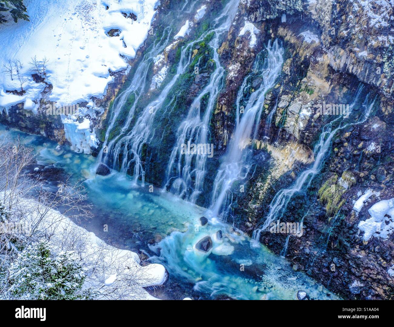 Shirahige waterfall in Hokkaido Stock Photo - Alamy