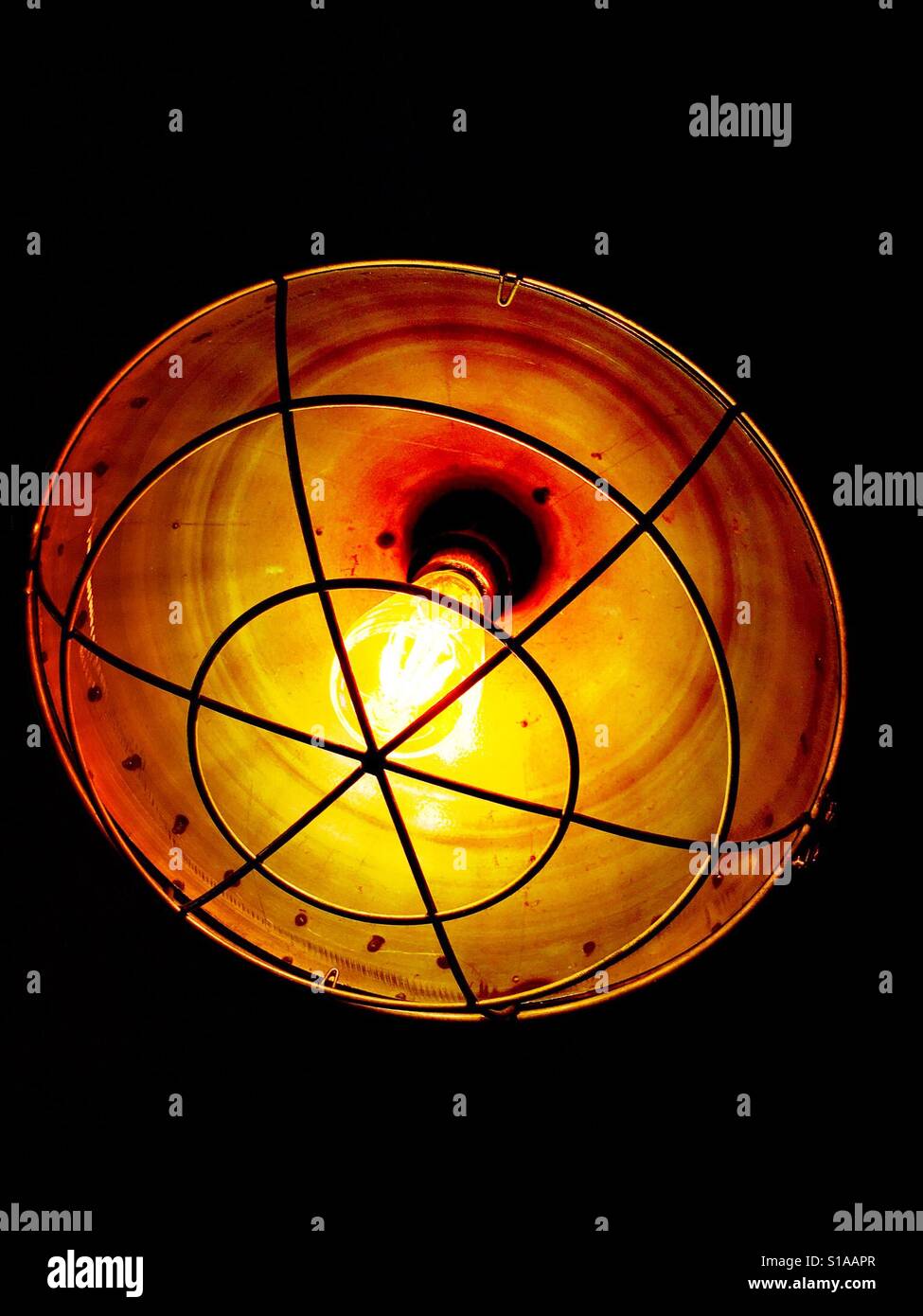 Industrial light fixture Stock Photo - Alamy
