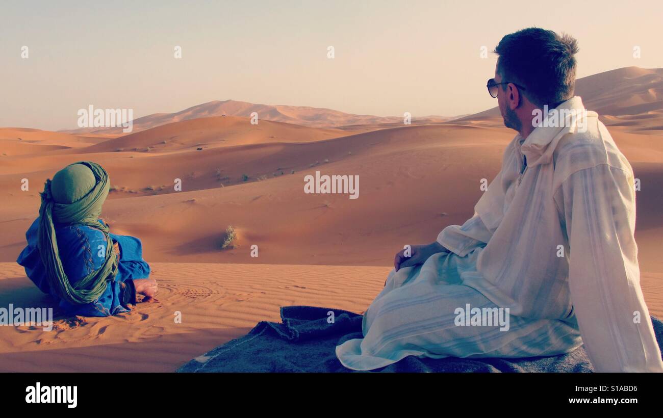 Two men in the desert hi-res stock photography and images - Alamy