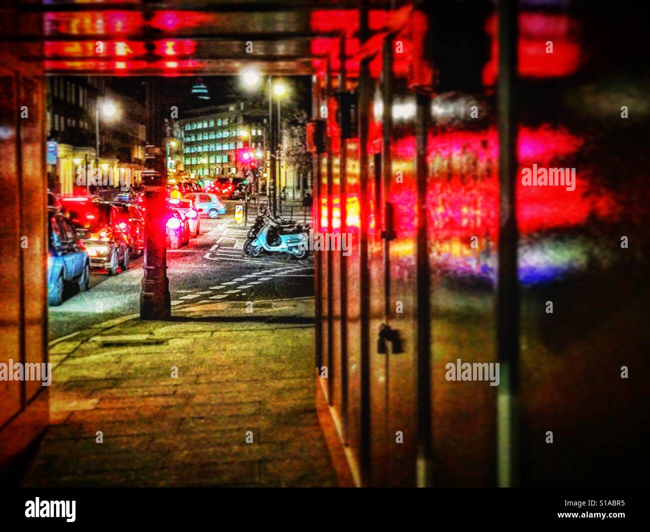 Night scene in Eaton Square Stock Photo - Alamy