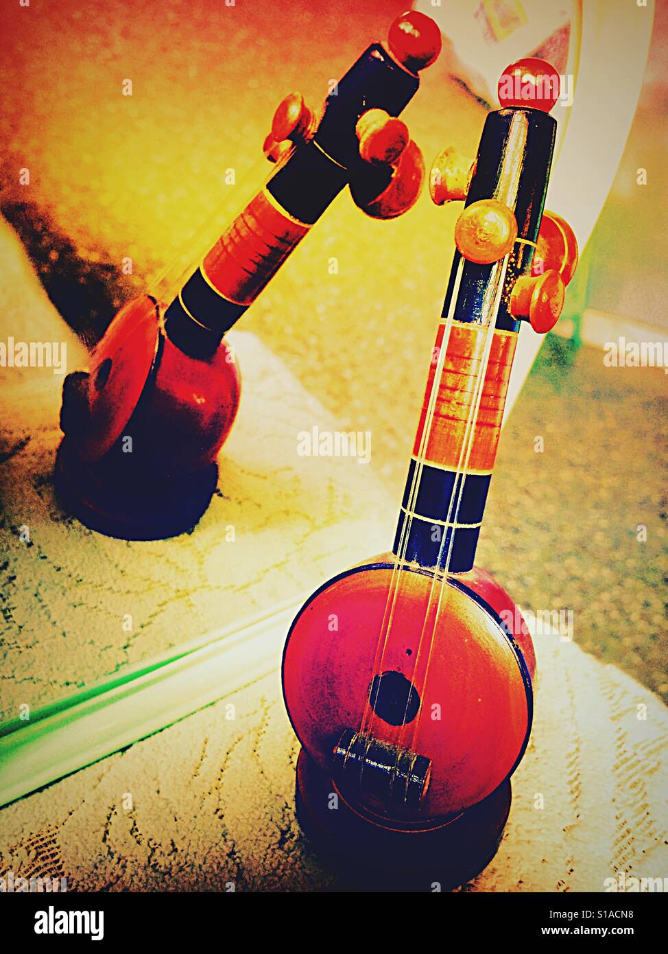 wooden art instrument Stock Photo - Alamy