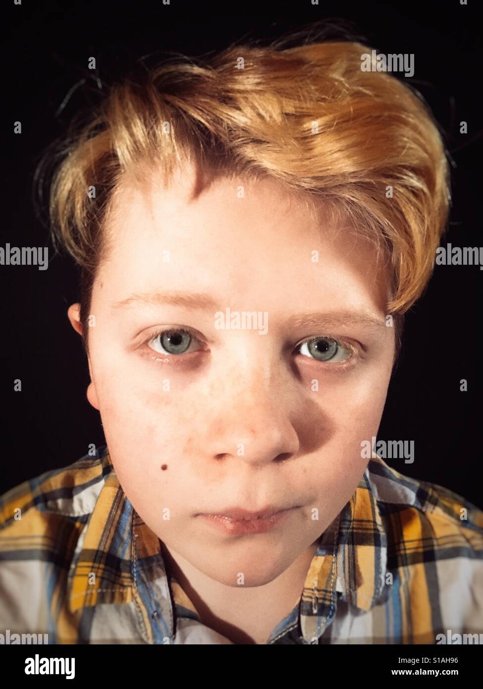 Ginger haired boy Stock Photo - Alamy