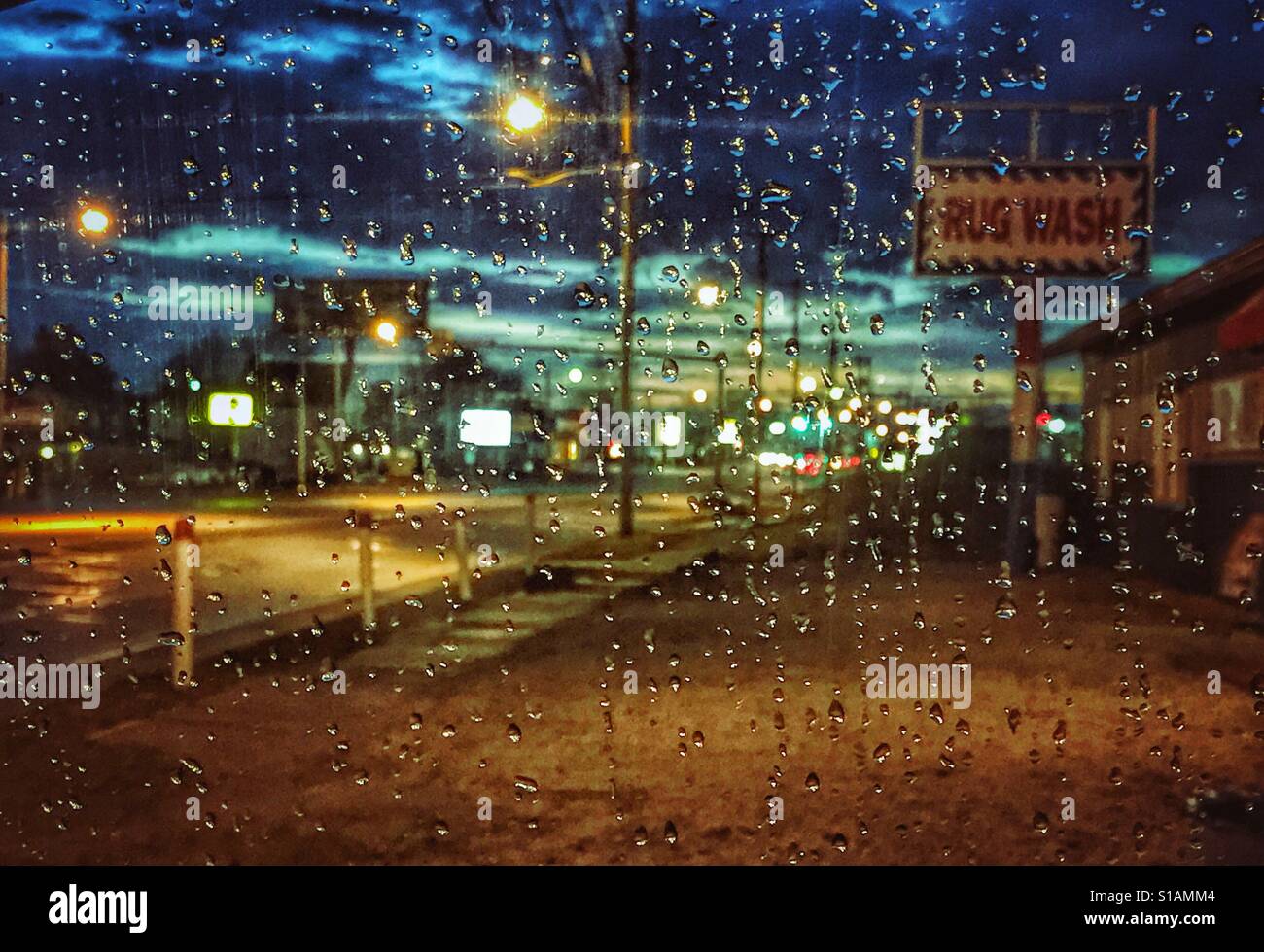 Rainy Morning Commute Stock Photo - Alamy