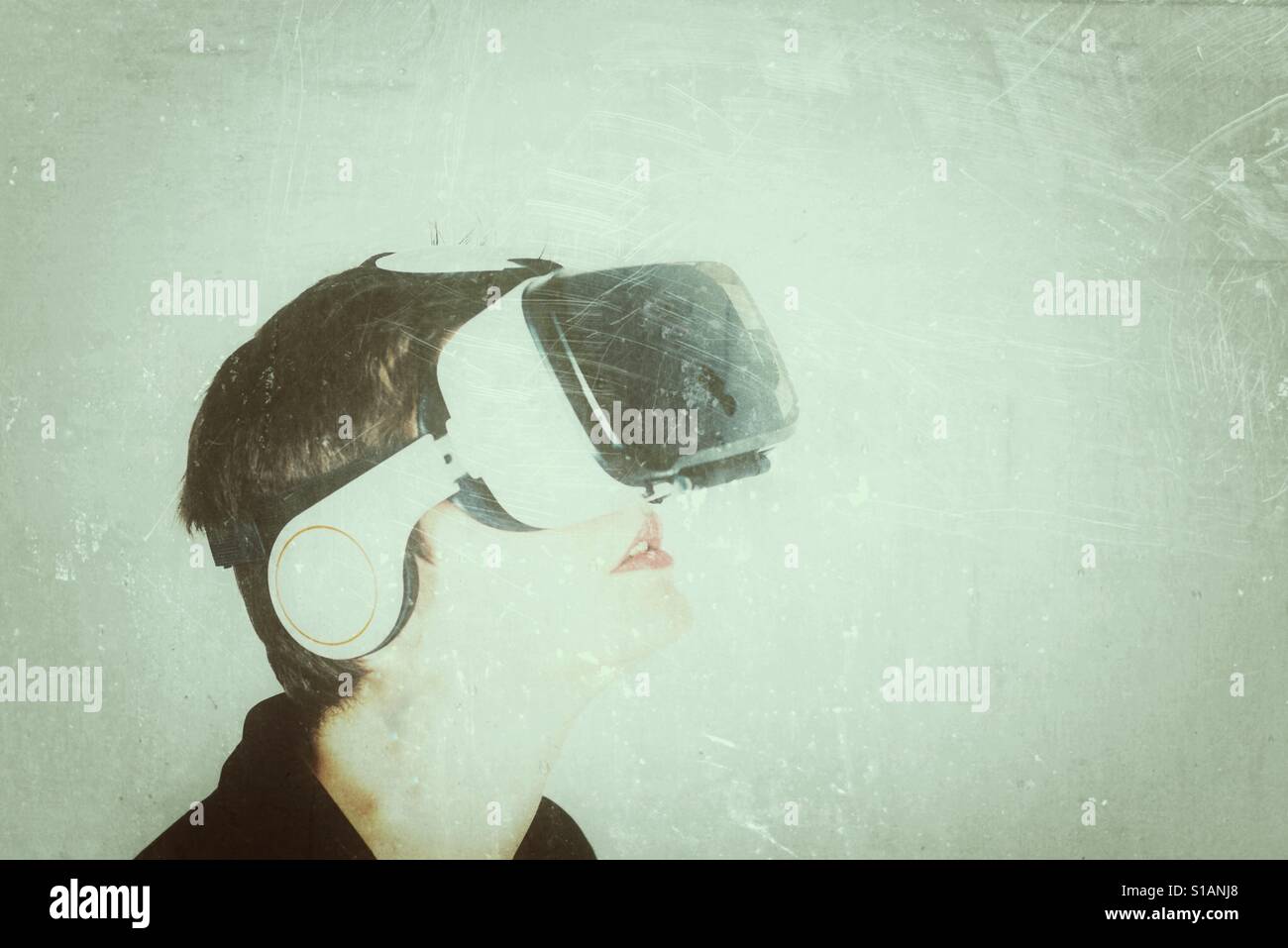 VR virtual reality Stock Photo - Alamy