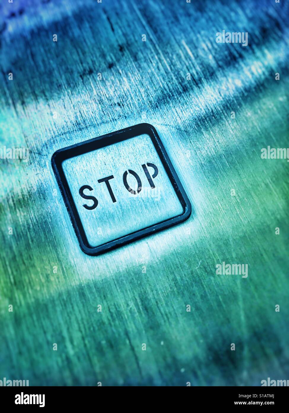 A stop switch in an elevator Stock Photo - Alamy