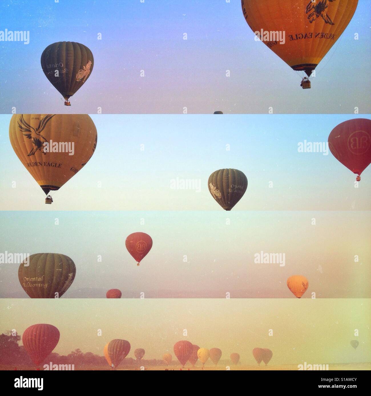 Ballons collage hi-res stock photography and images - Alamy