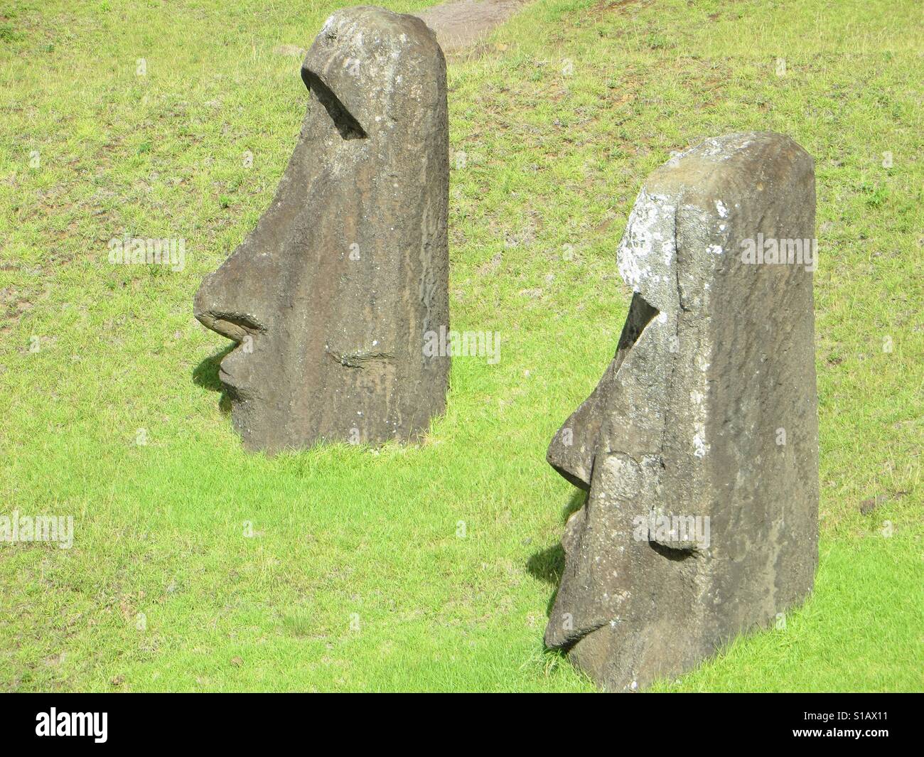 Moai stone hi-res stock photography and images - Alamy