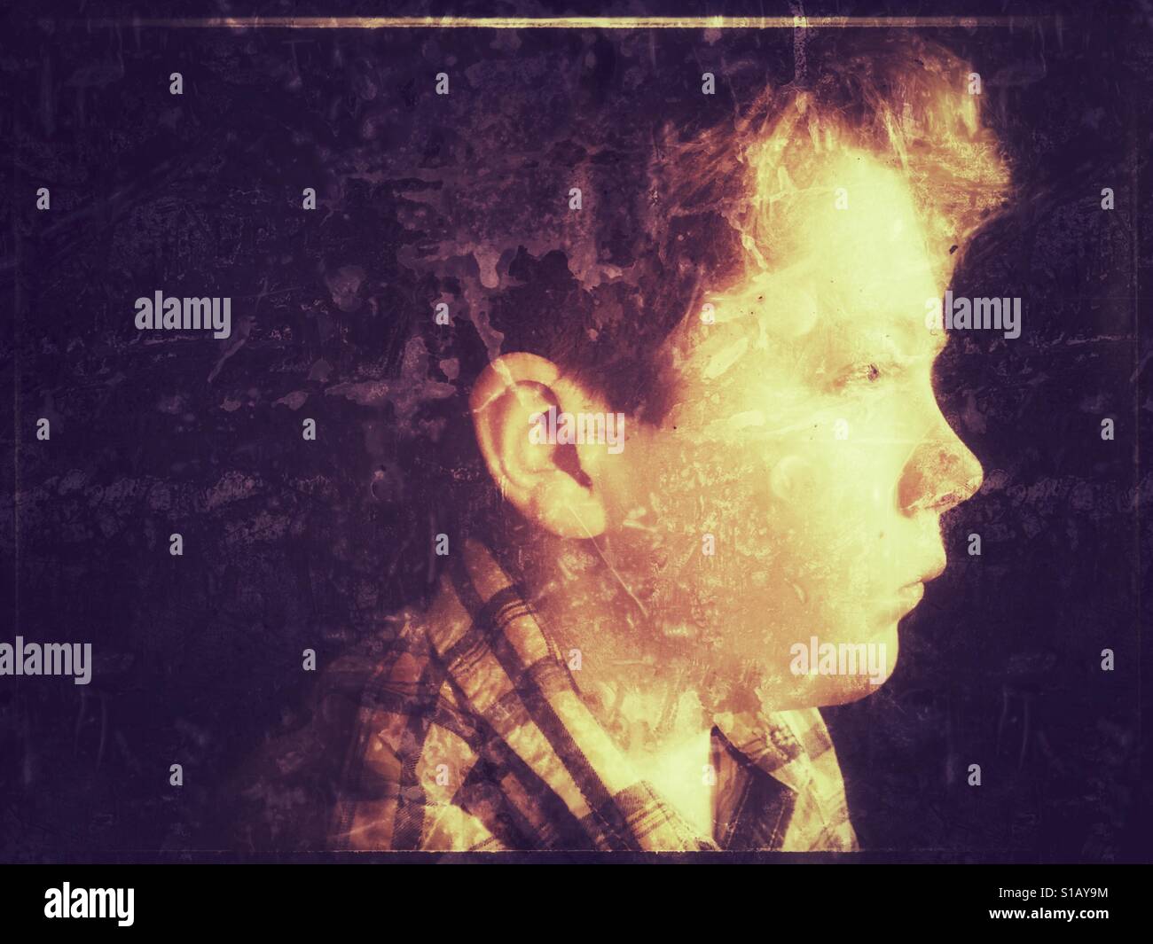 Boy with ginger hair Stock Photo - Alamy