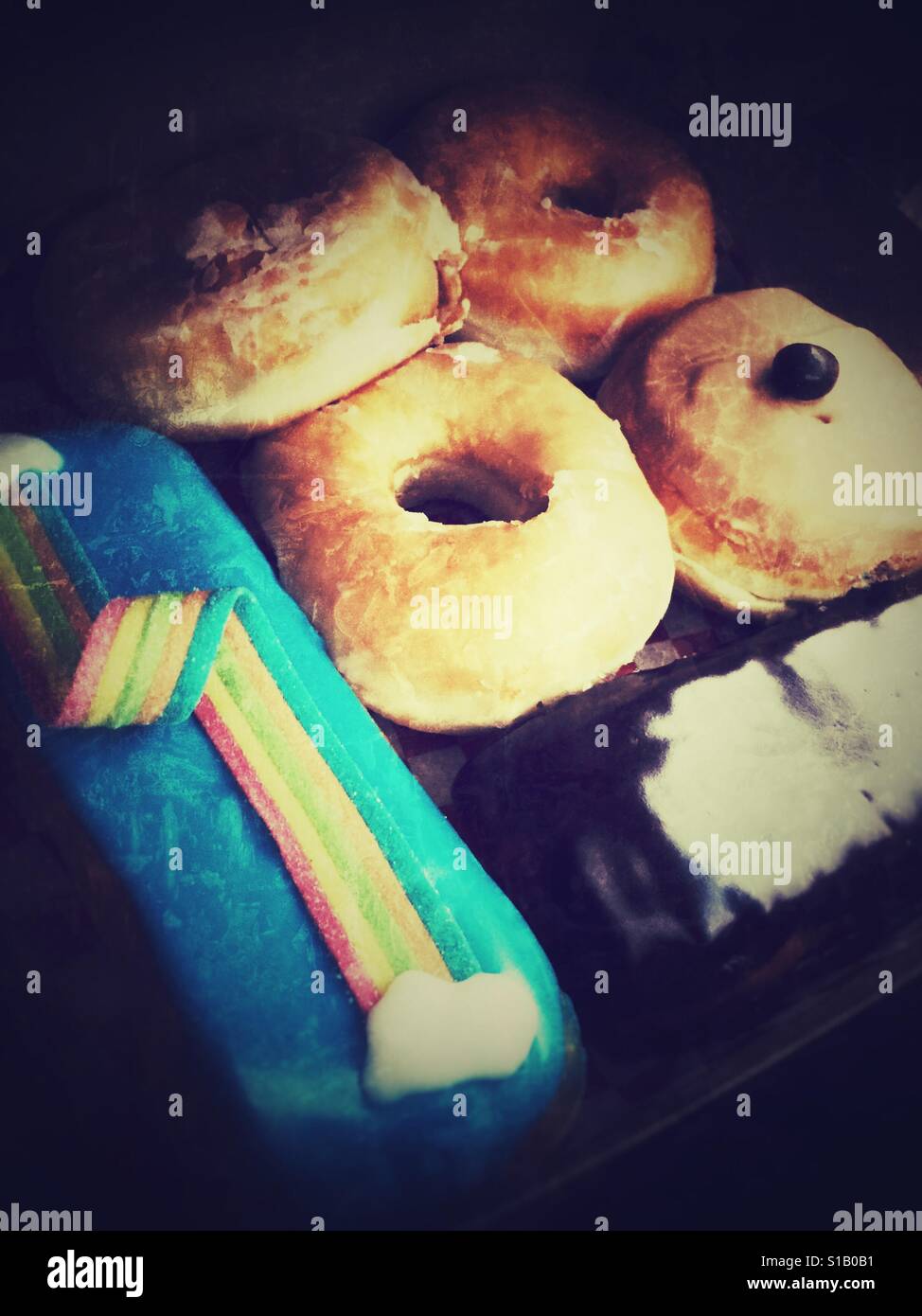 Assortment of fresh doughnuts Stock Photo - Alamy