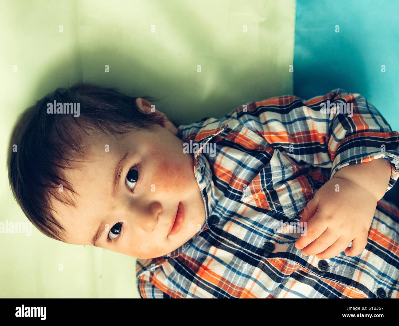 Baby boy 7 months old hi-res stock photography and images - Alamy