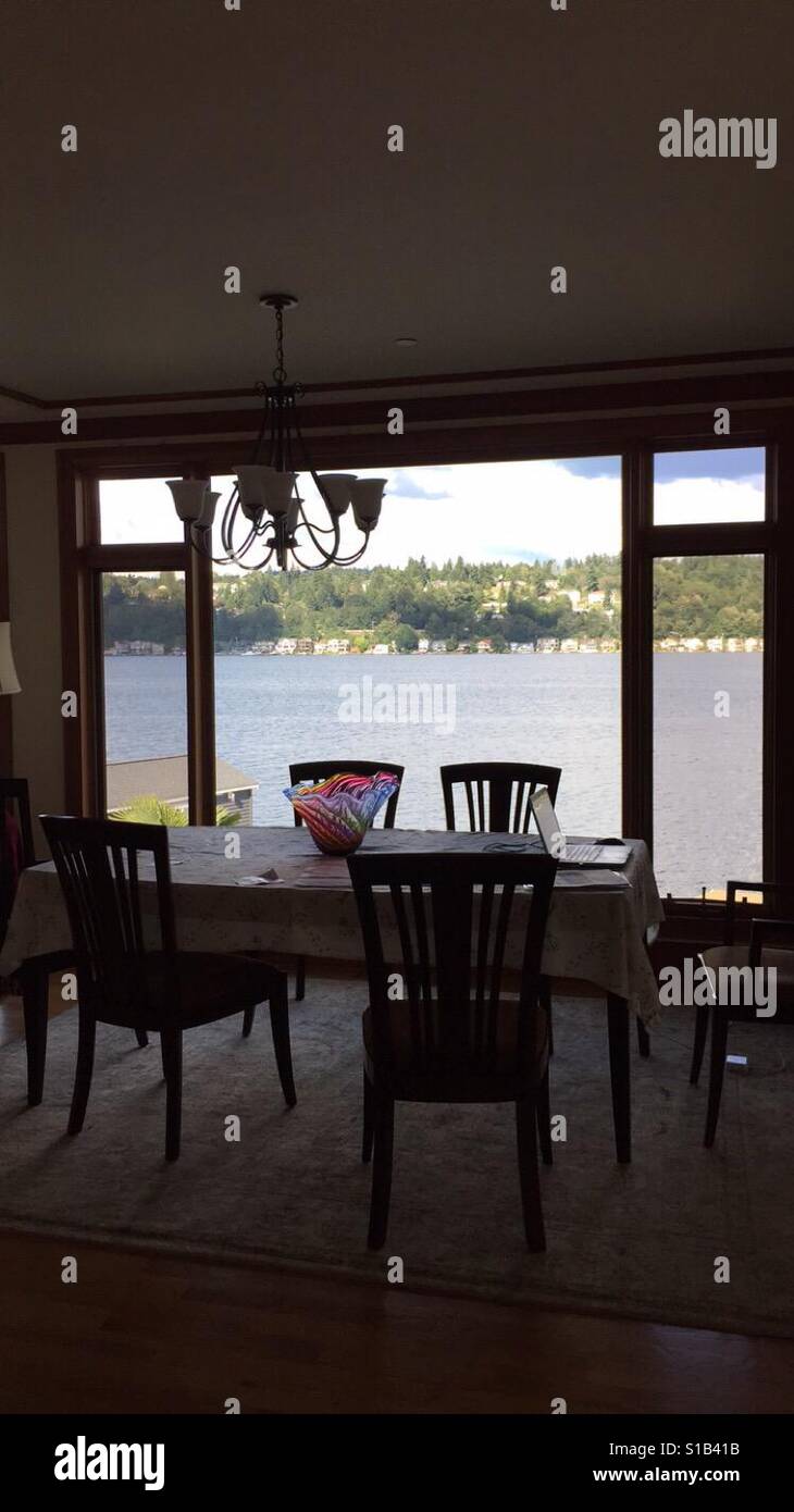 View from waterfront house Stock Photo - Alamy
