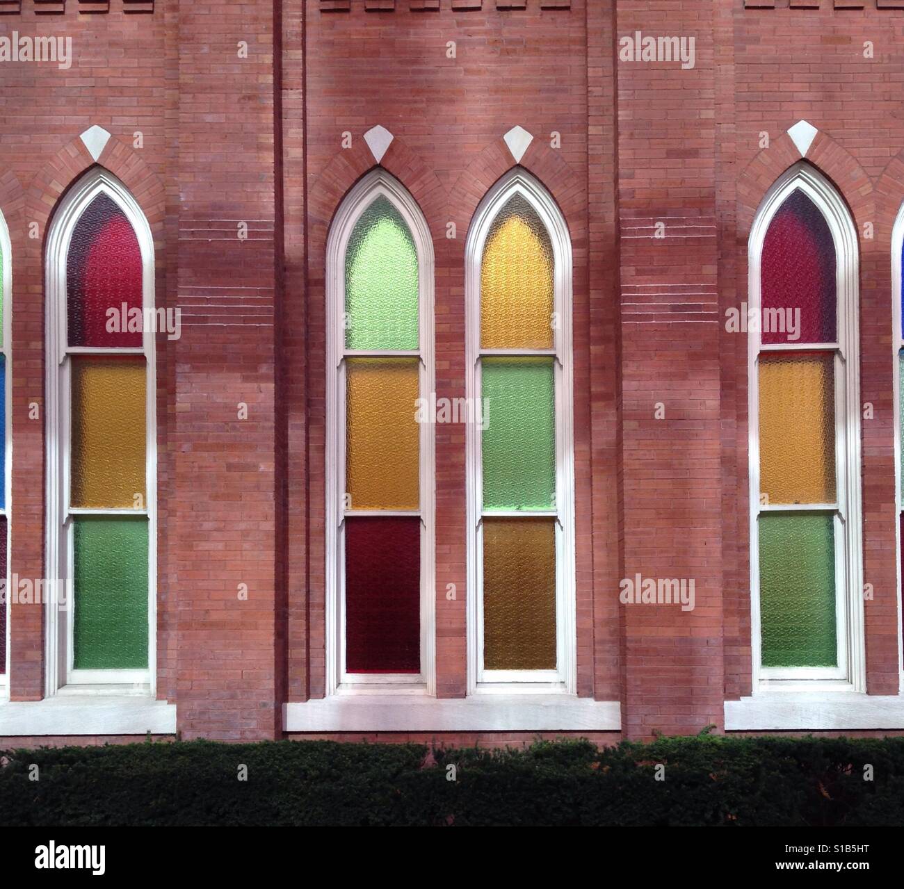 Church windows, Nashville, TN Stock Photo - Alamy