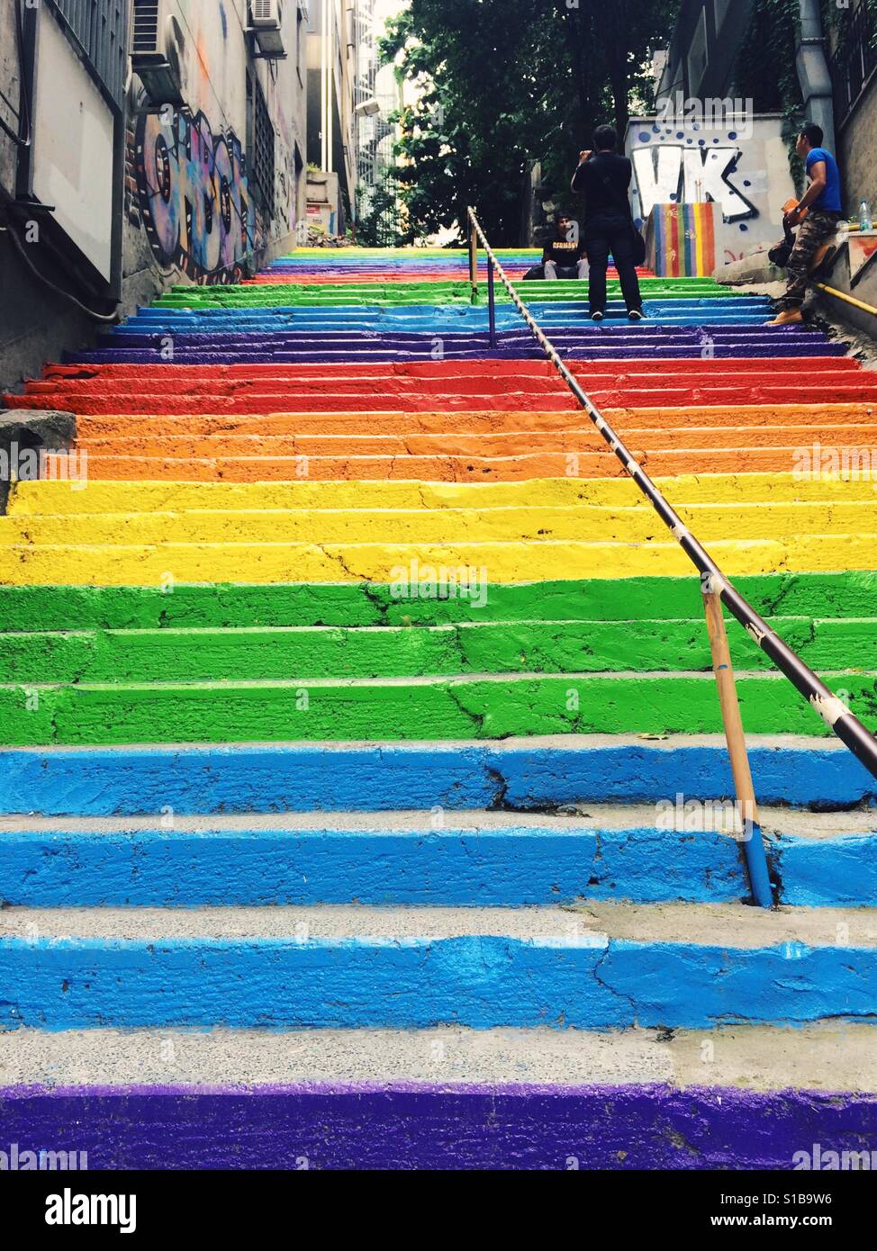 Stairs rainbow hi-res stock photography and images - Alamy