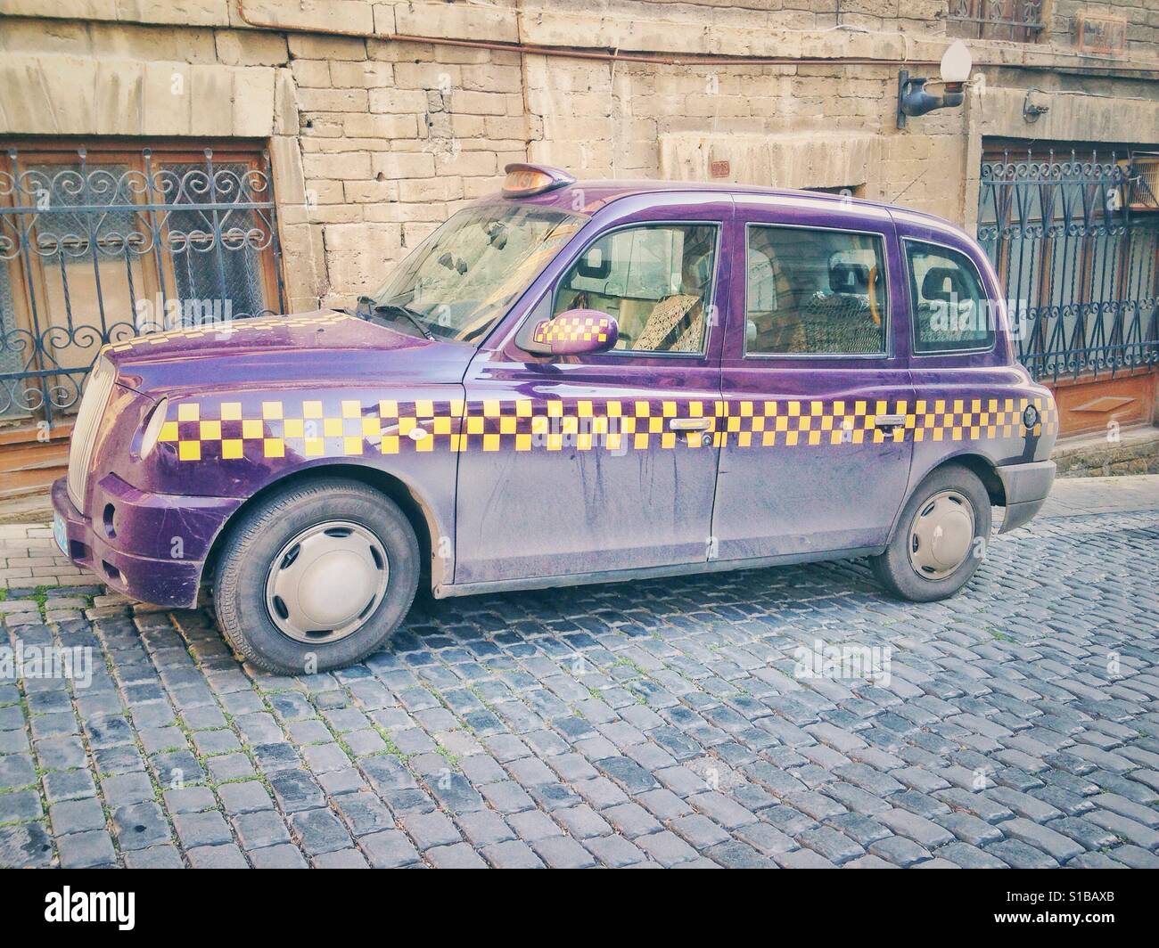 Purple Taxi Cab