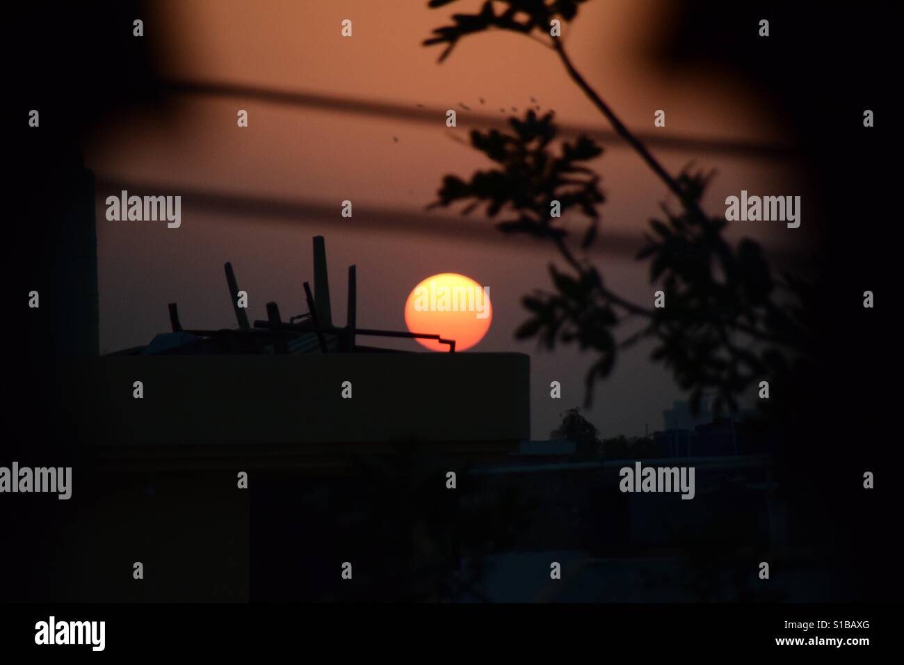 Sunset in india hi-res stock photography and images - Alamy