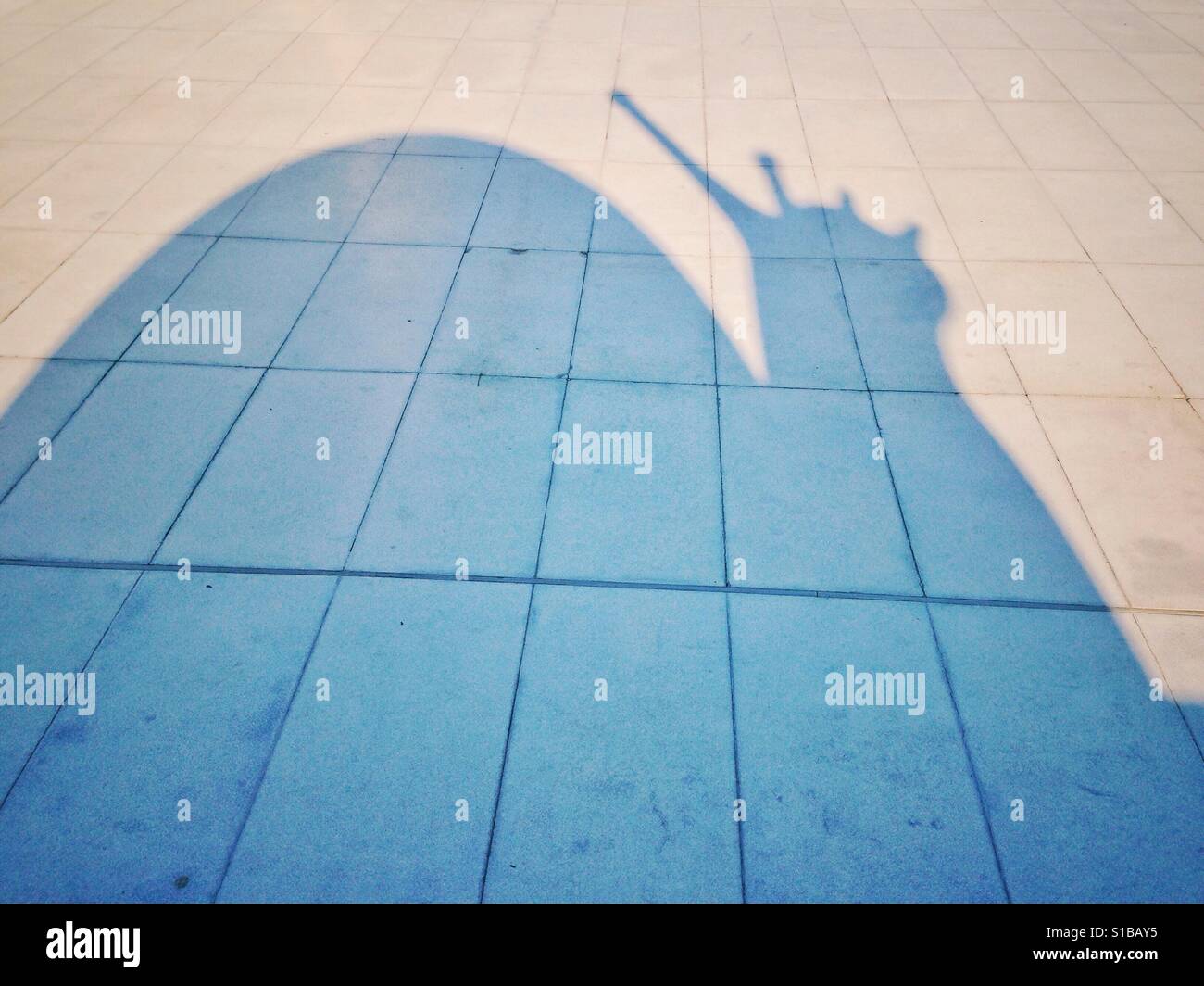 Shadow of a snail toy Stock Photo - Alamy