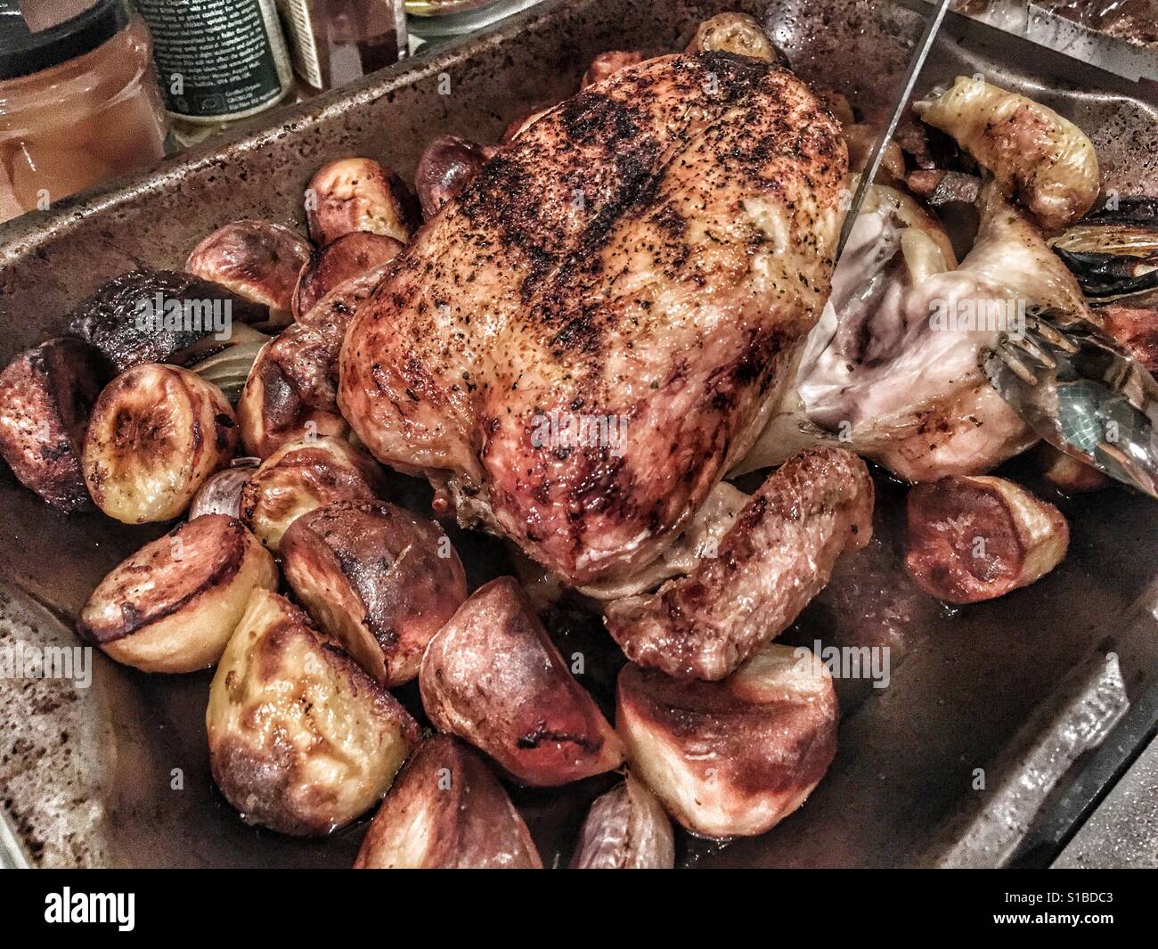 Checking chicken cooked hi-res stock photography and images - Alamy