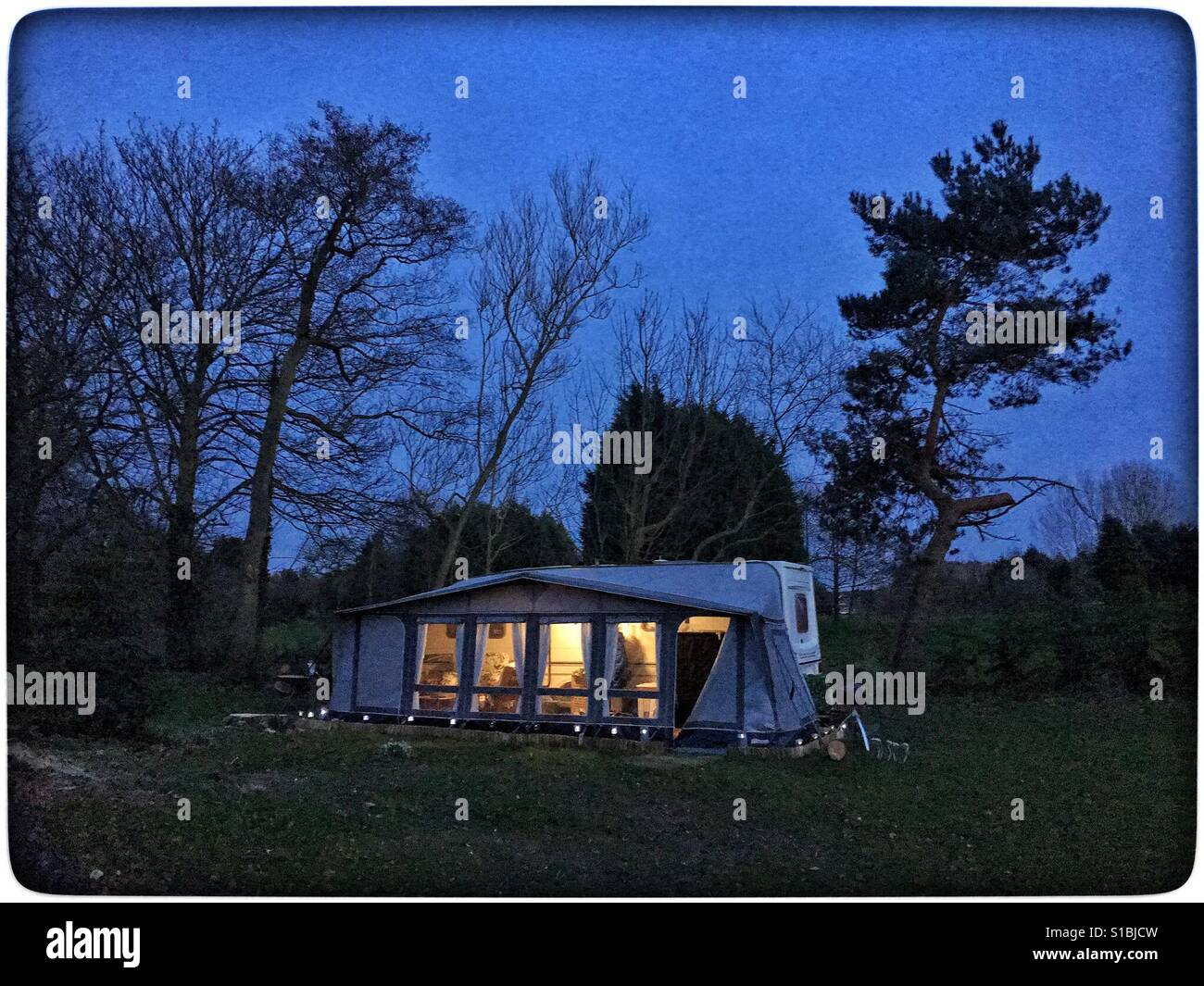 Caravan awning hi-res stock photography and images - Alamy