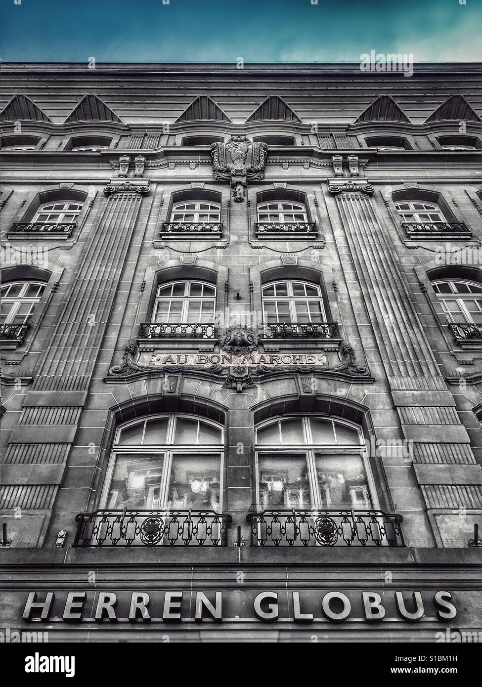Facade of Herren Globus store, Bern, Switzerland Stock Photo - Alamy