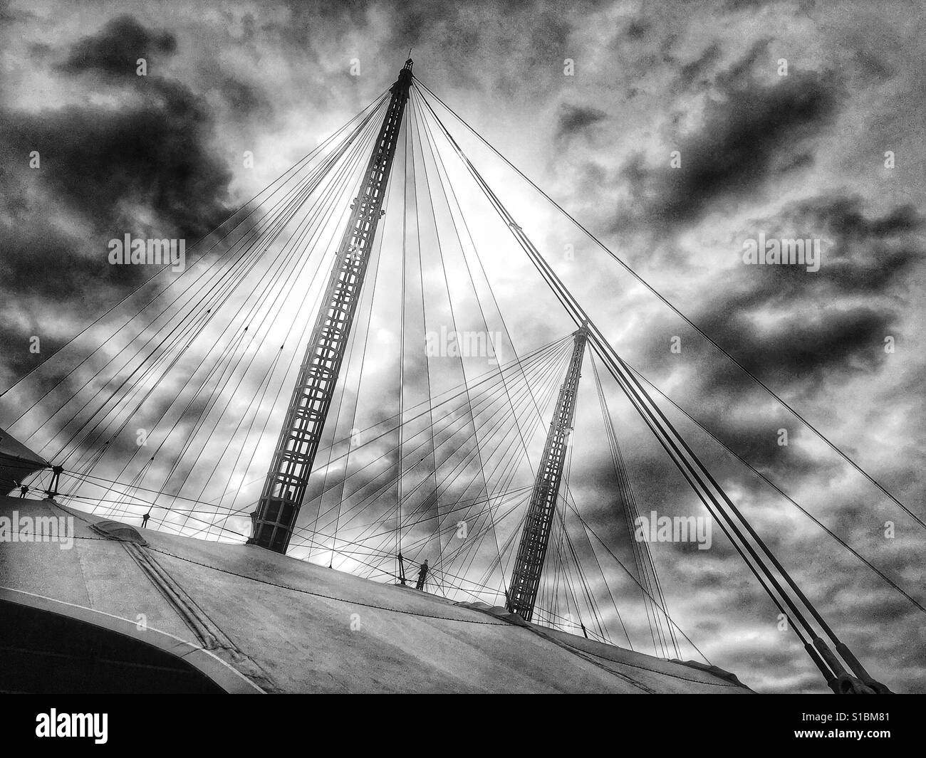 The o2 arena in london Black and White Stock Photos & Images - Alamy