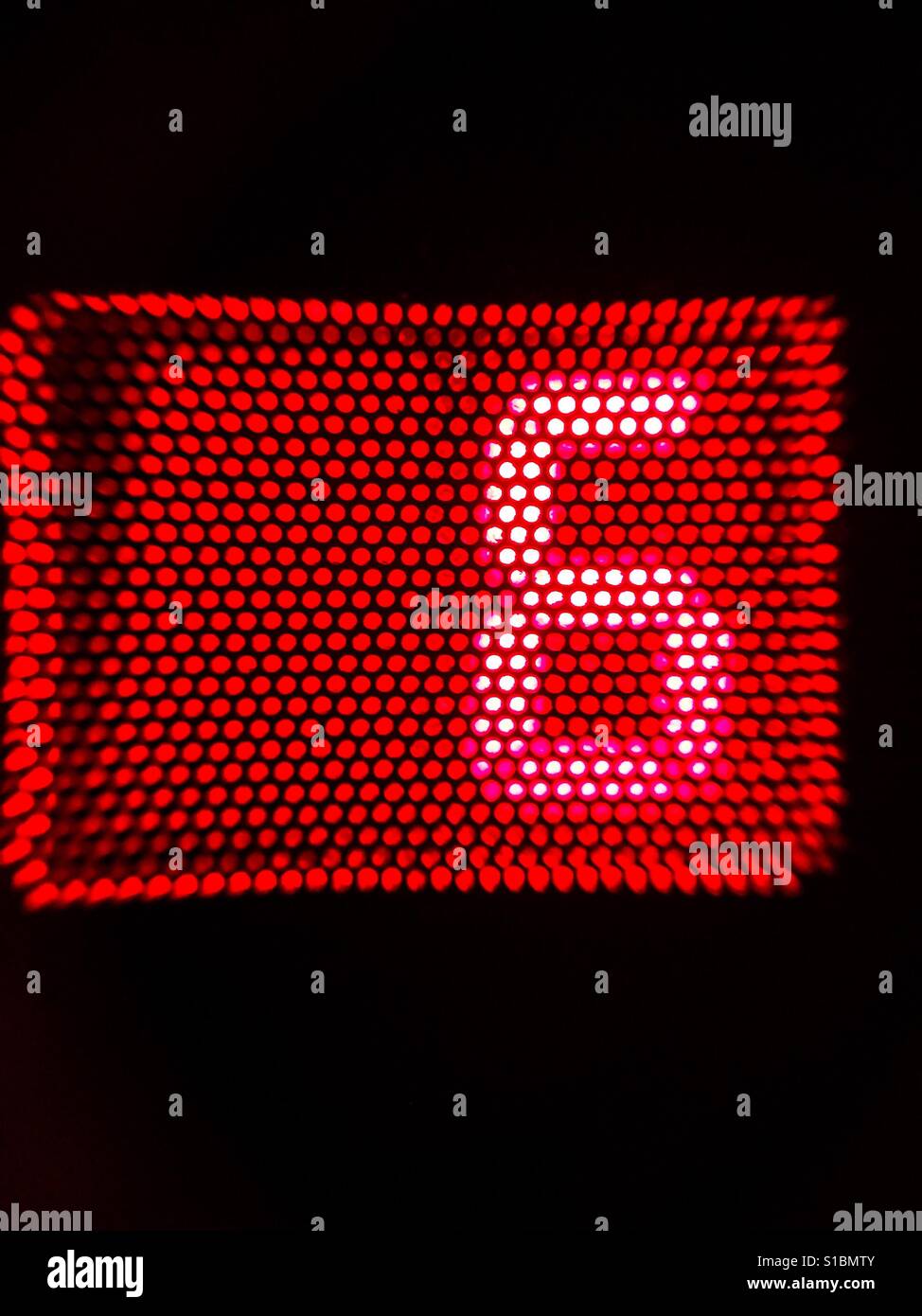 Digital number six Stock Photo - Alamy