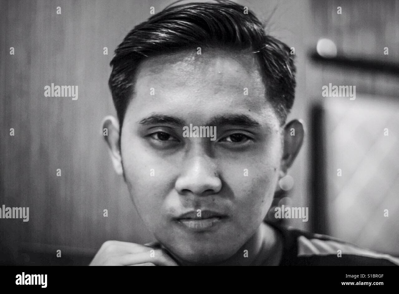 The Face of Javanese Man Stock Photo - Alamy