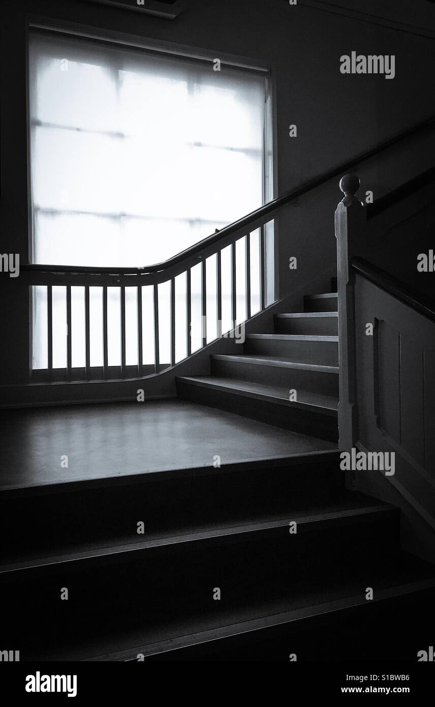 Interior stairs looking up hi-res stock photography and images - Alamy