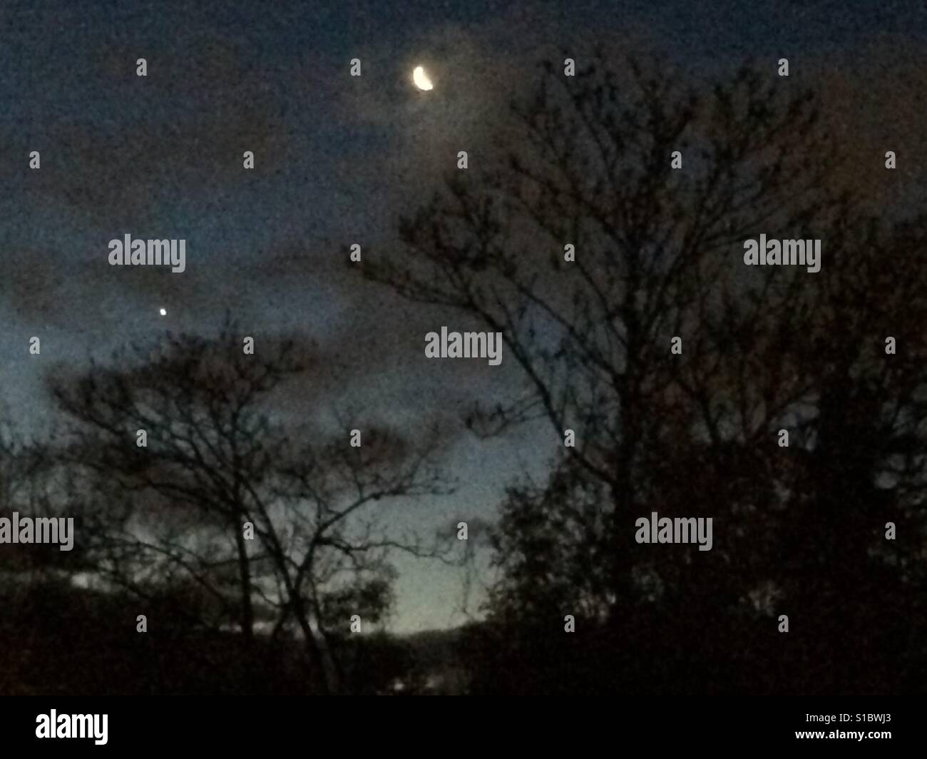 Night and moon hi-res stock photography and images - Alamy