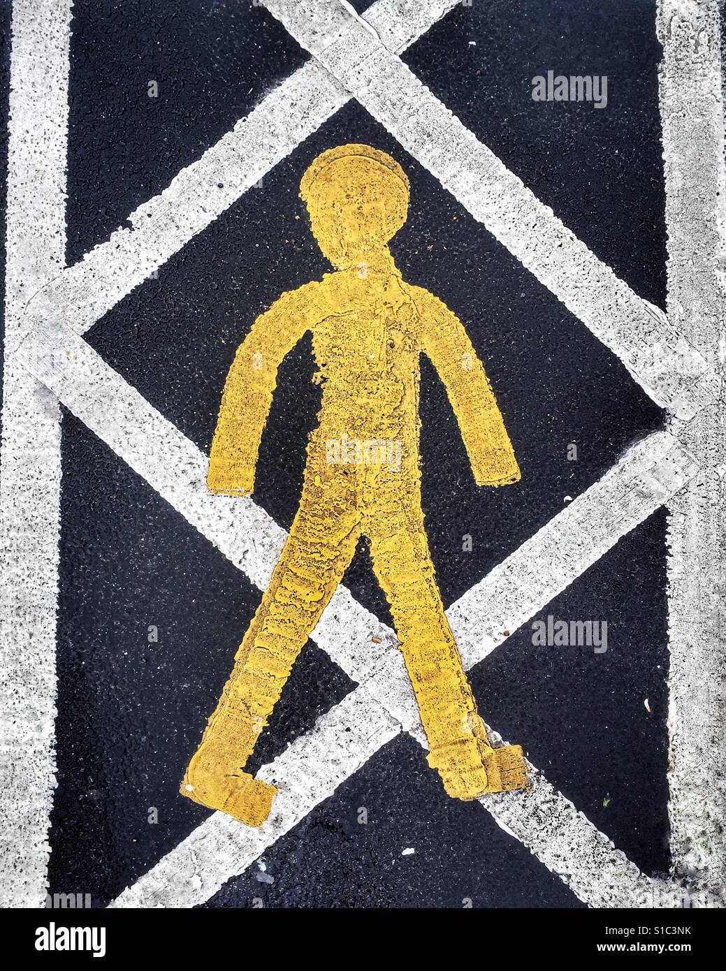 Pedestrian crossing road marking white hi-res stock photography and ...