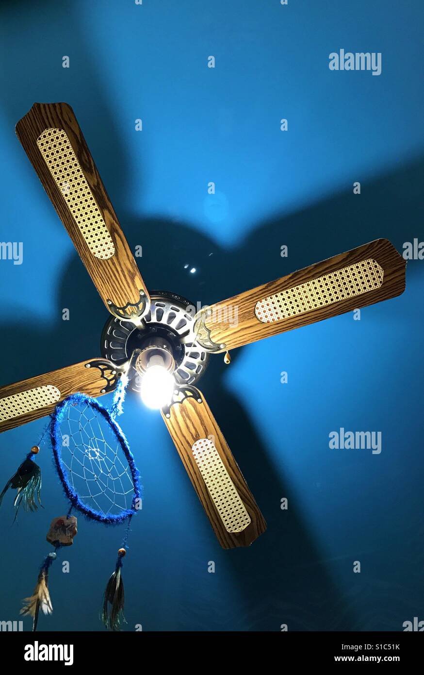 Blue and light blue fan hi-res stock photography and images - Alamy