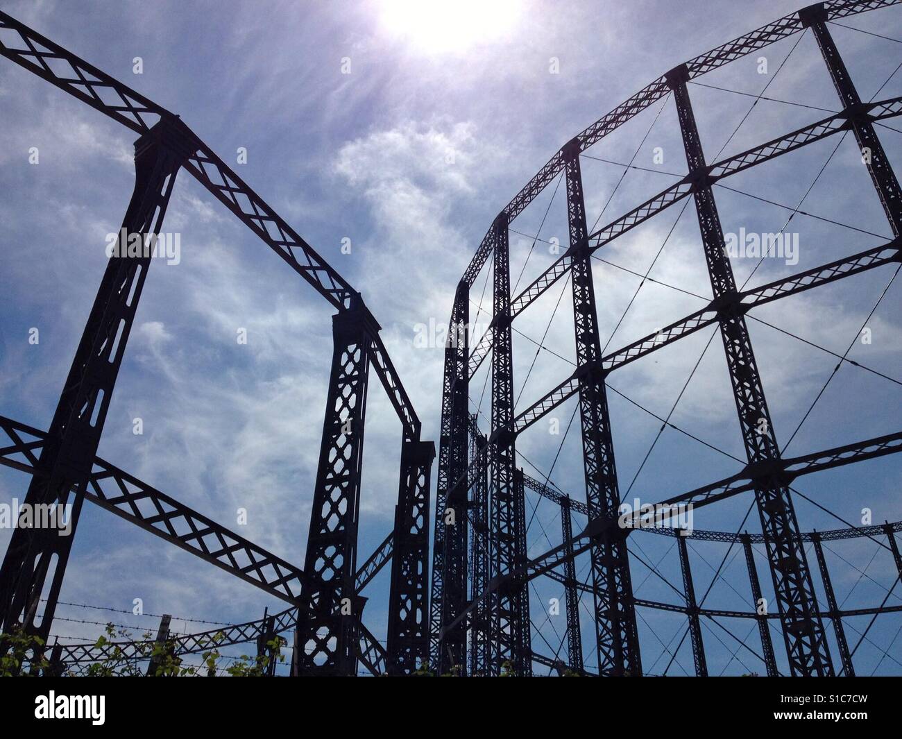 Gas holder structures hi-res stock photography and images - Alamy