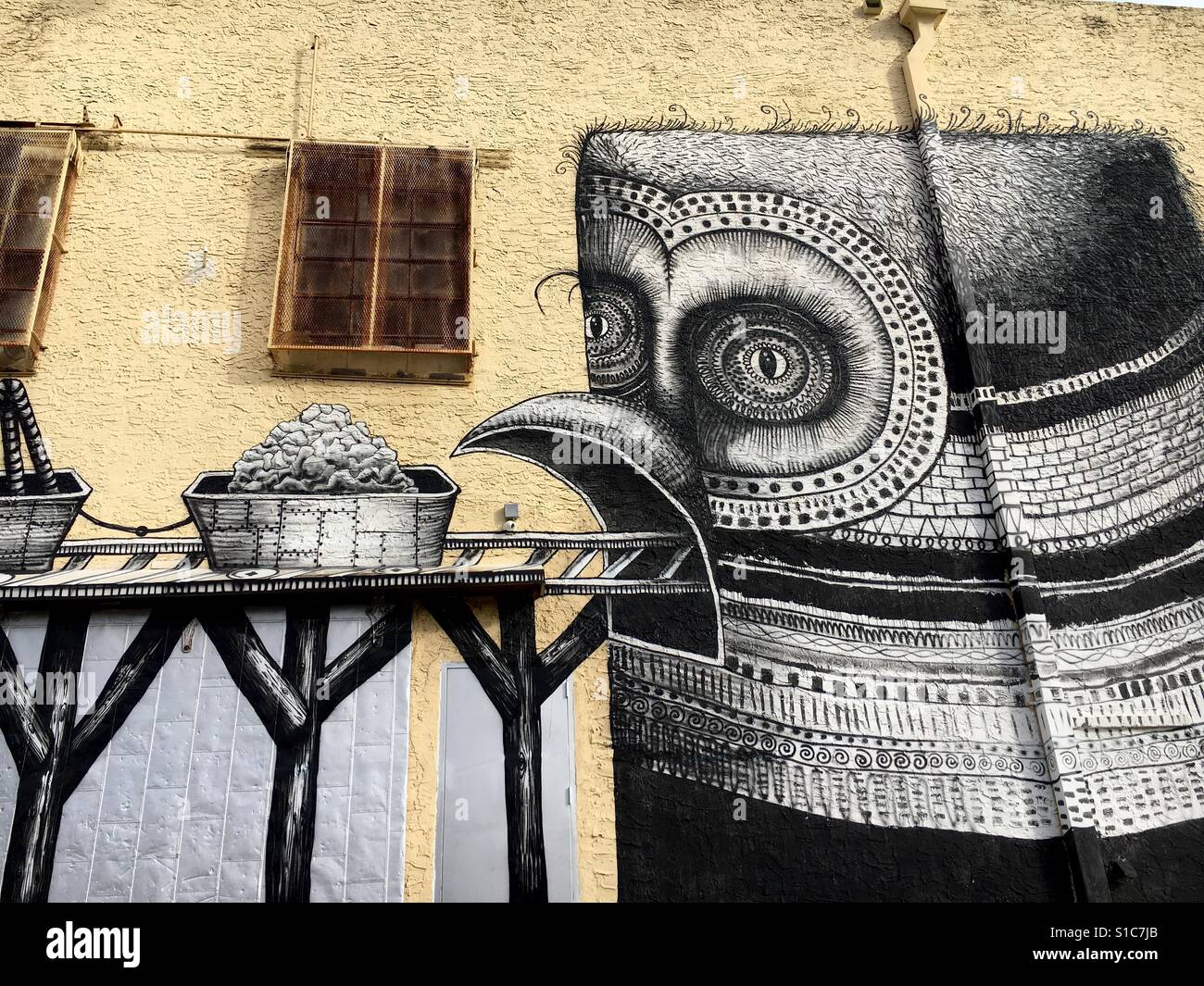 Bird mural hi-res stock photography and images - Alamy